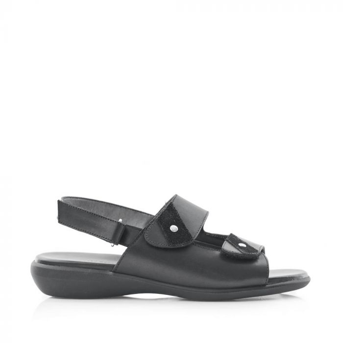 52254 Velcro Adjustable Flat Strap Sandal